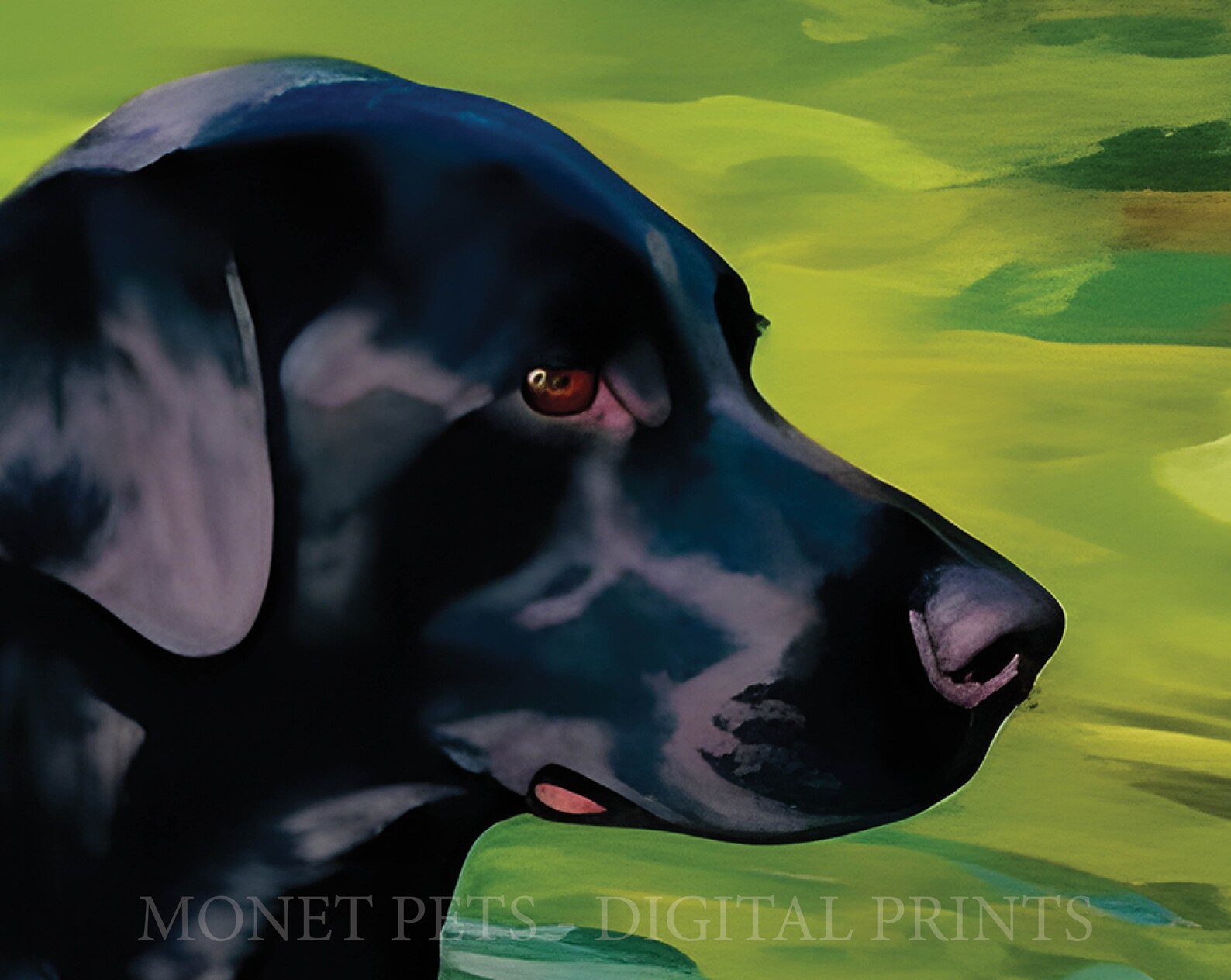 Black Lab Labrador Retriever Digital Download Printable Poster Owner ...