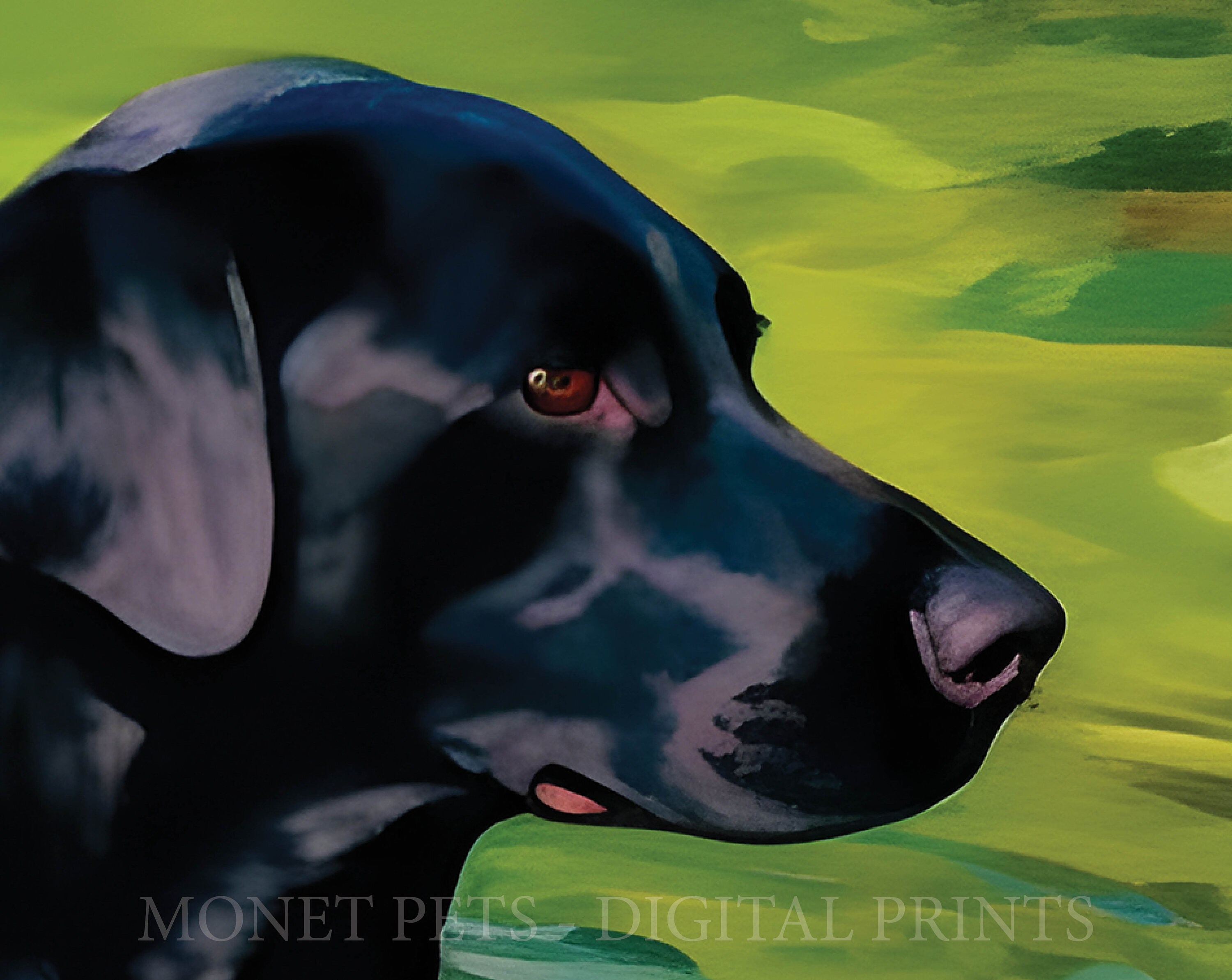 Black Lab Labrador Retriever Digital Download Printable Poster Owner ...