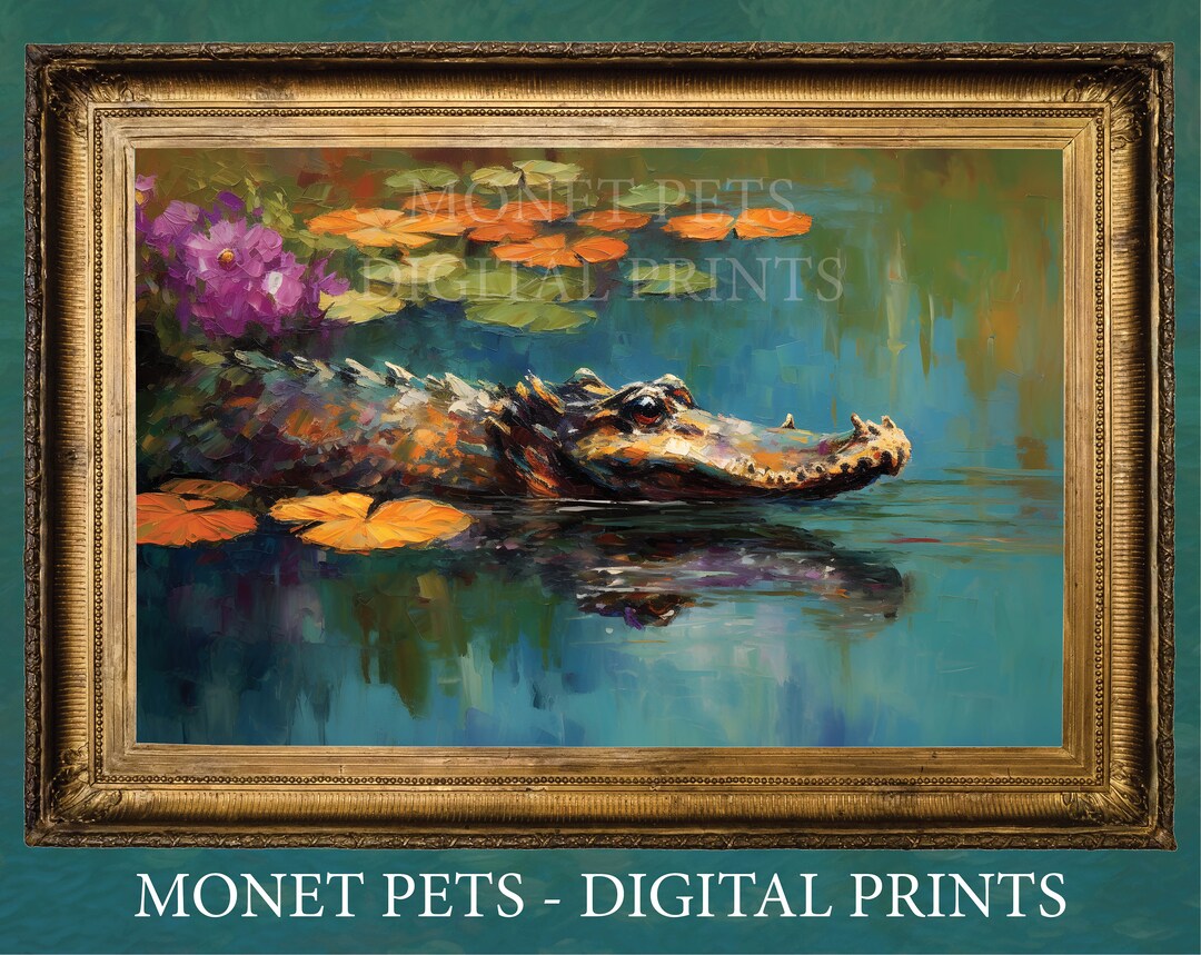 Gator Digital Download - Printable Poster - Southern Art - Swamp Print ...