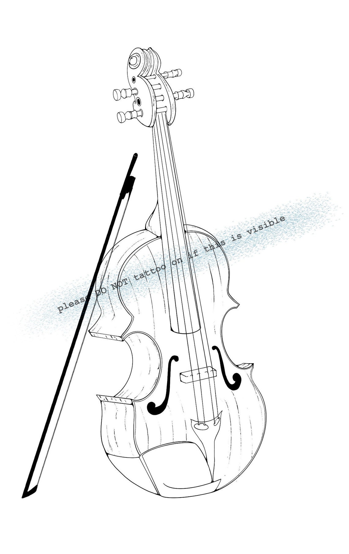 Violin - Tattoo Design - Minimalist Line Art - Etsy