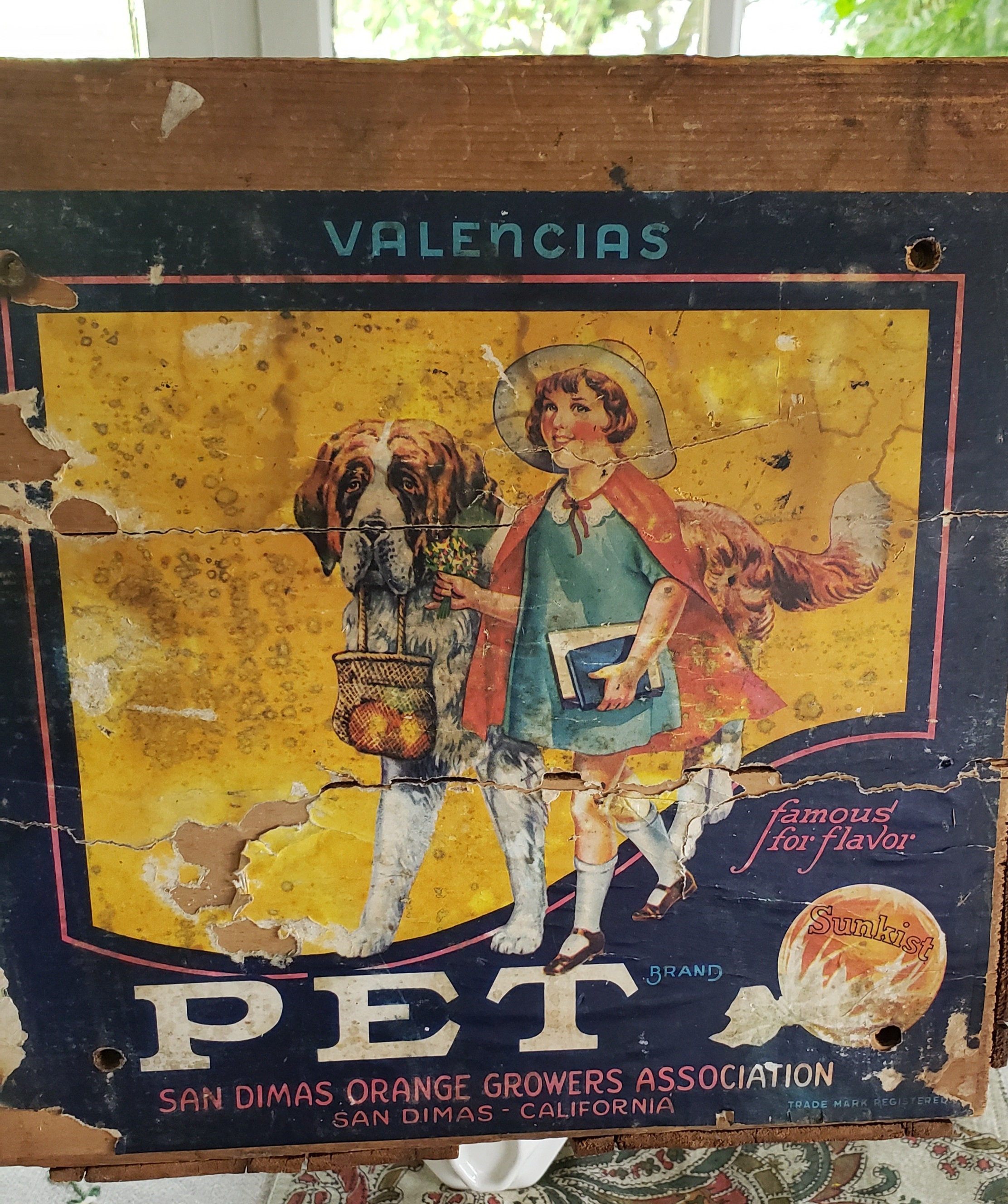 Vintage Sunkist Oranges Divided Crate California PET Valencia - Etsy