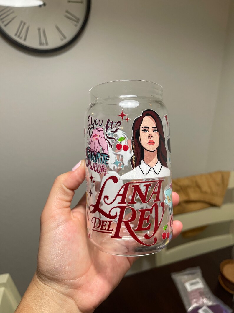 Lana Del Rey Libbey Glass Cup Lana Del Rey Fan Gift Idea - Etsy