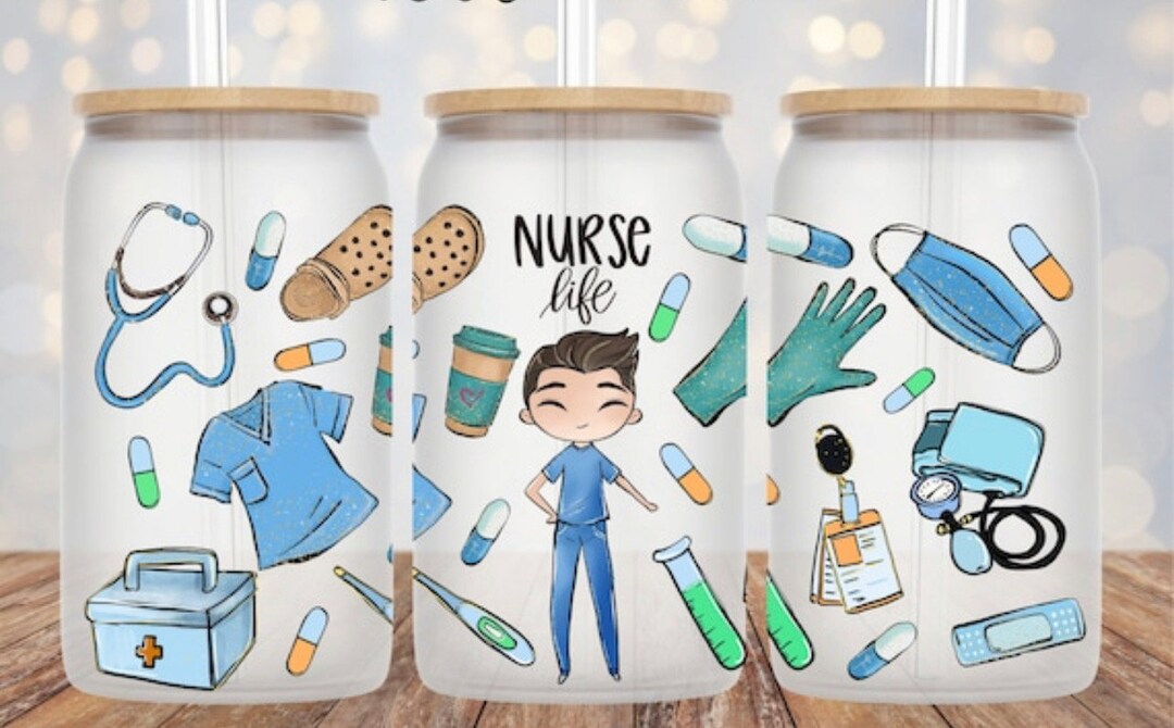 Male Nurse Life Libbey Cup MURSE Glass Cup Nurse or MURSE - Etsy