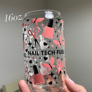 Nail Tech Glass Cup Nail Tech Fuel Libbey Cup Nail Tech Gift Ideas New ...