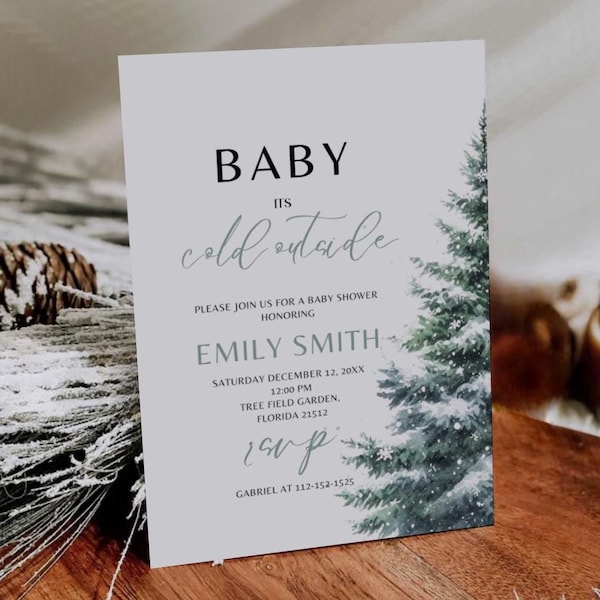 Baby Its Cold Outside Baby Shower Invitation - Etsy