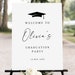 Minimal Graduation Welcome Sign, Grad Party Decor, Grad Party ...