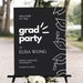 Black Grad Sign, Graduation Decorations 2024, Grad Party Decor, Grad ...
