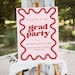 Red Wavy Grad Sign, Retro Grad Party Sign, Graduation Yard Sign ...