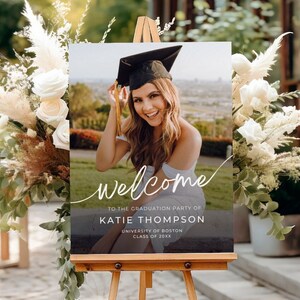 Modern Graduation Sign, Grad Party Decor, Modern Grad Sign, Graduation ...