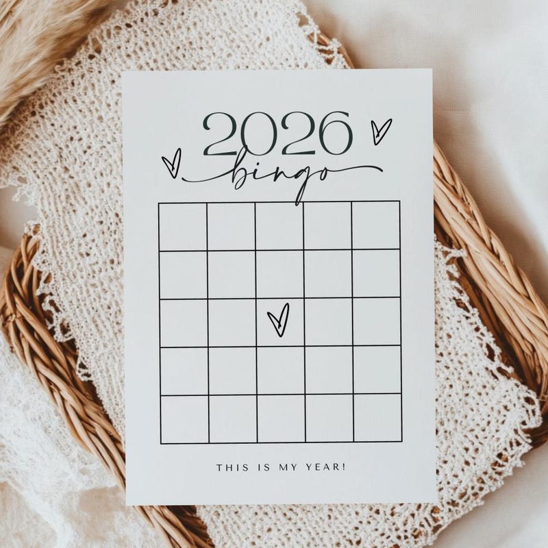 Bingo Card Goals Ideas - Etsy