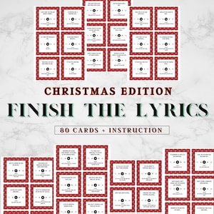 Christmas Music Trivia, Finish the Lyrics Christmas Party Games ...