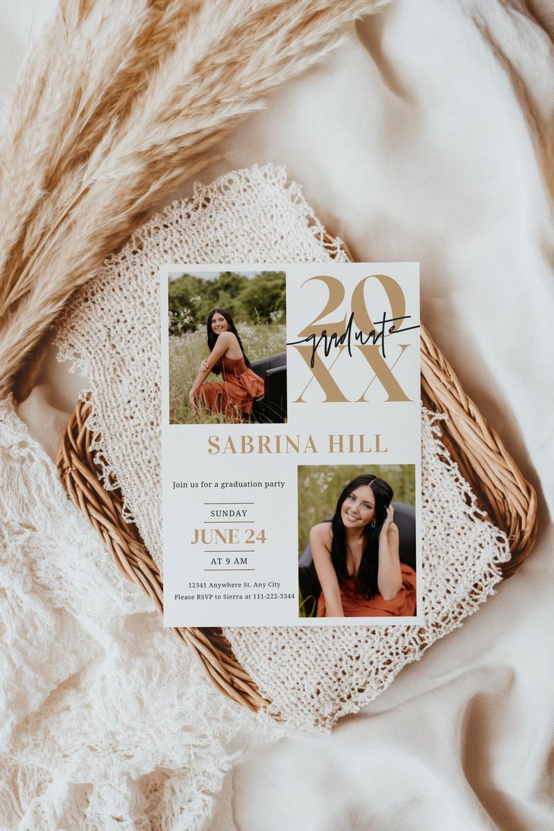Graduation Invitation 2026, Grad Invite, Graduation Announcement ...