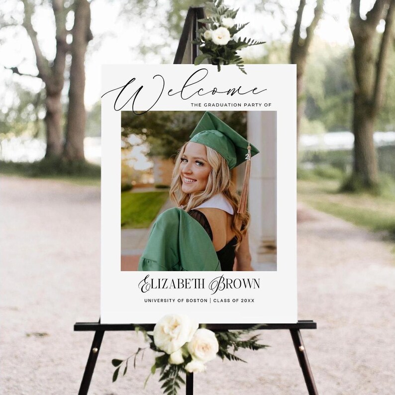 Minimal Grad Sign 2026, Graduation Sign, Graduation Banner, Grad Party ...
