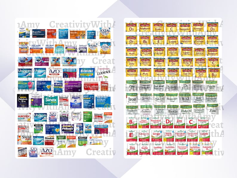 Pill Box Pill Organizer Pill Case Labels Pharmacy Pill - Etsy