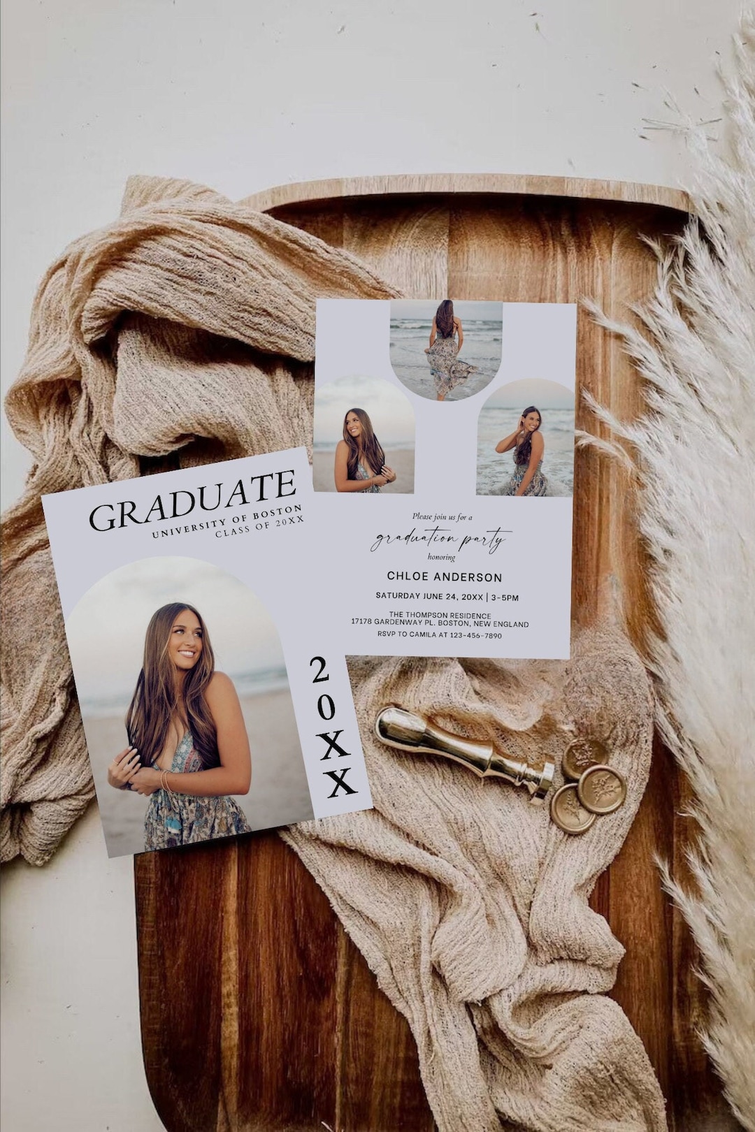 Senior Graduation, Graduation Announcement, Grad Party Invite ...