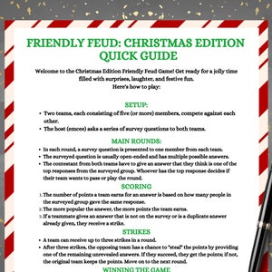 Christmas Games, Christmas Party Games, Friendly Feud, Christmas Party ...