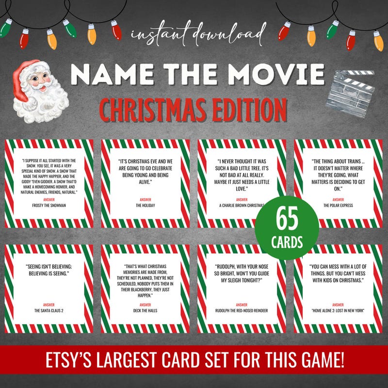 Christmas Movie Jeopardy - Etsy