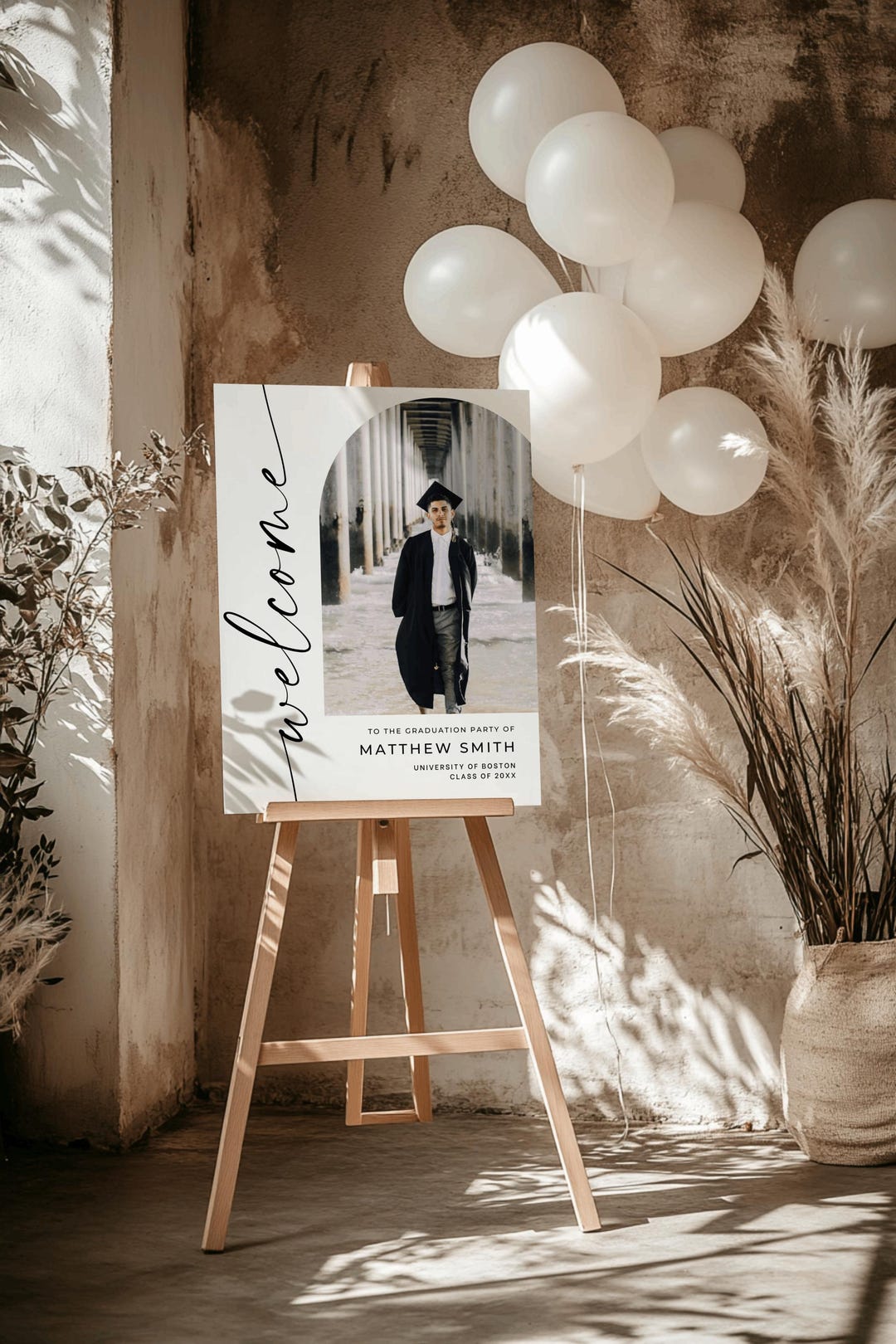 Modern Graduation Sign 2026, Senior Graduation Party Sign, High School ...