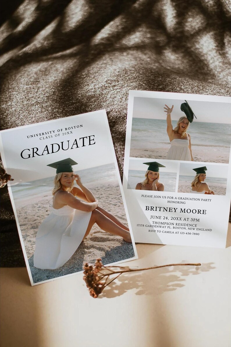 Grad Party Invite 2026, Graduation Card, Graduation Invitation ...
