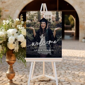 Modern Grad Sign, Graduation Sign, Grad Party Decorations, Graduation ...