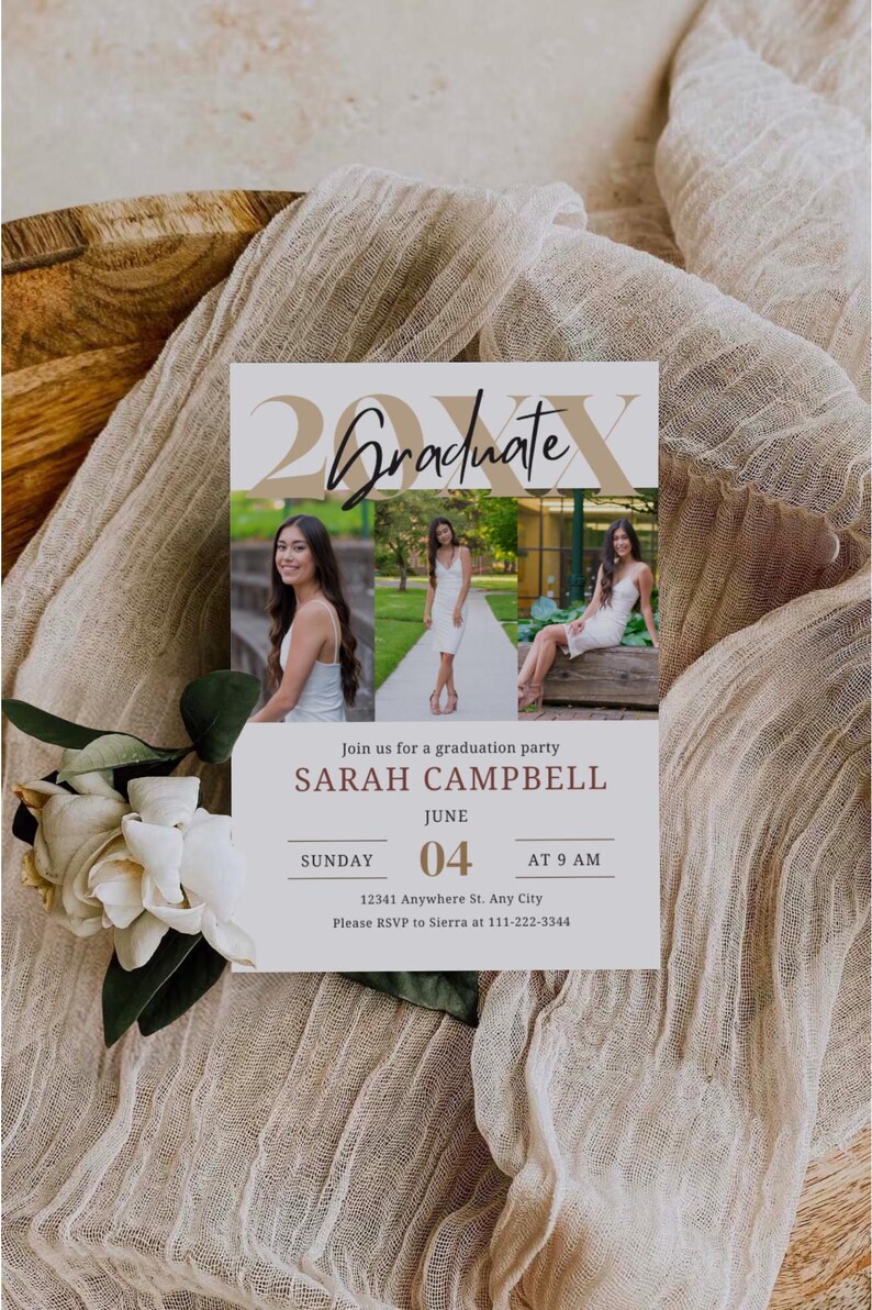 Graduation Invitation 2026, Graduation Announcement, Graduation ...