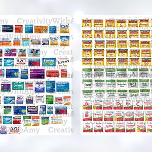 Pharmacy Pill Organizer Labels Pill Box Pill Organizer Pill Labels Pill ...