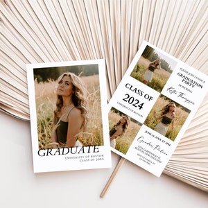 Graduation Invitation, Modern Graduation Invitation, Graduation ...