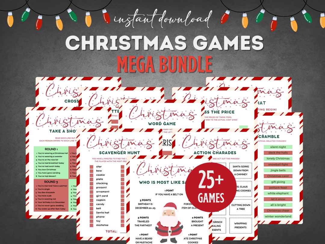Christmas Game Bundle, Christmas Games, Christmas Trivia, Christmas ...