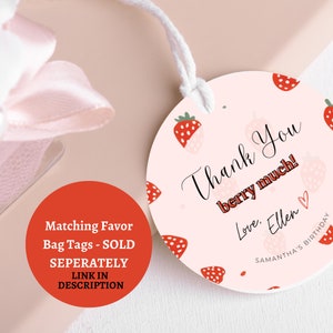 Modern Berry First Birthday Welcome Sign, Berry First Birthday, Berry ...