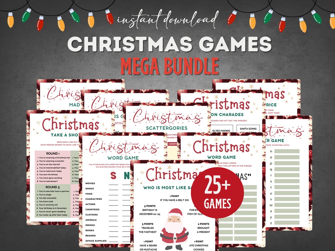 Christmas Trivia, Christmas Game Bundle, Christmas Party Games ...