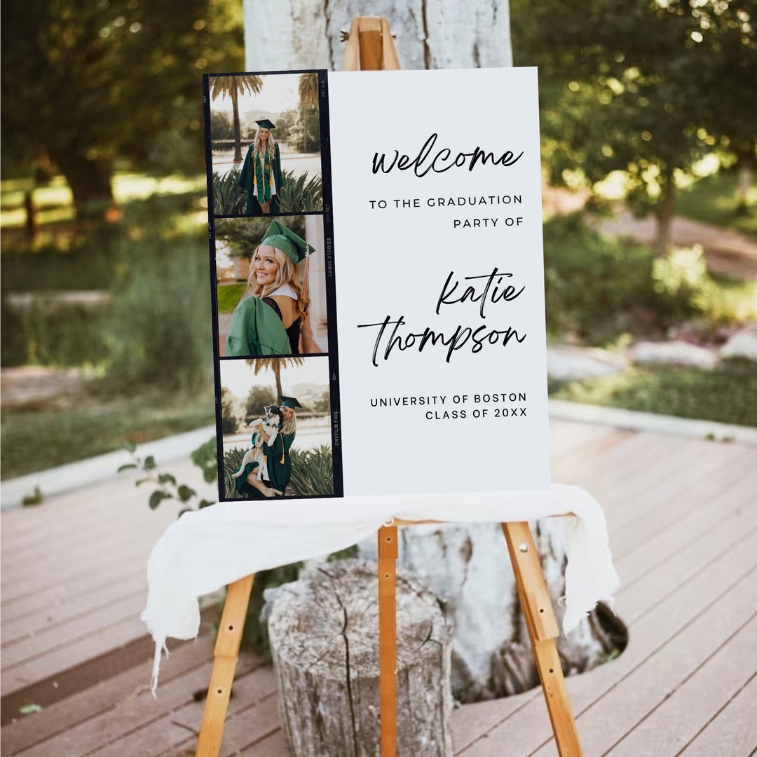 Graduation Party, Grad Party Sign, Graduation Decorations, Modern ...