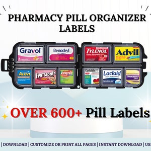 Pocket Pharmacy, Pill Labels, Pill Stickers, Pharmacy Pill Organizer ...