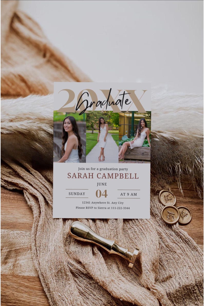 Graduation Invitation 2026, Graduation Announcement, Graduation ...