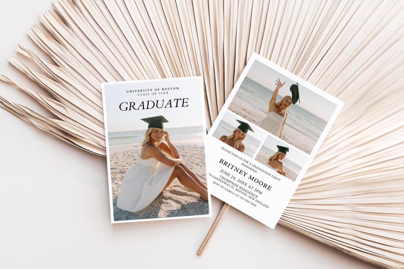 Grad Party Invite 2026, Graduation Card, Graduation Invitation ...