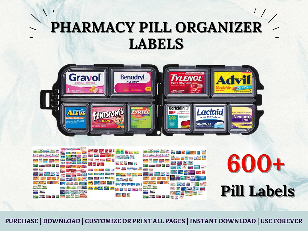 Pocket Pharmacy, Pill Box, Pill Labels, Pill Organizer, Pharmacy Pill ...