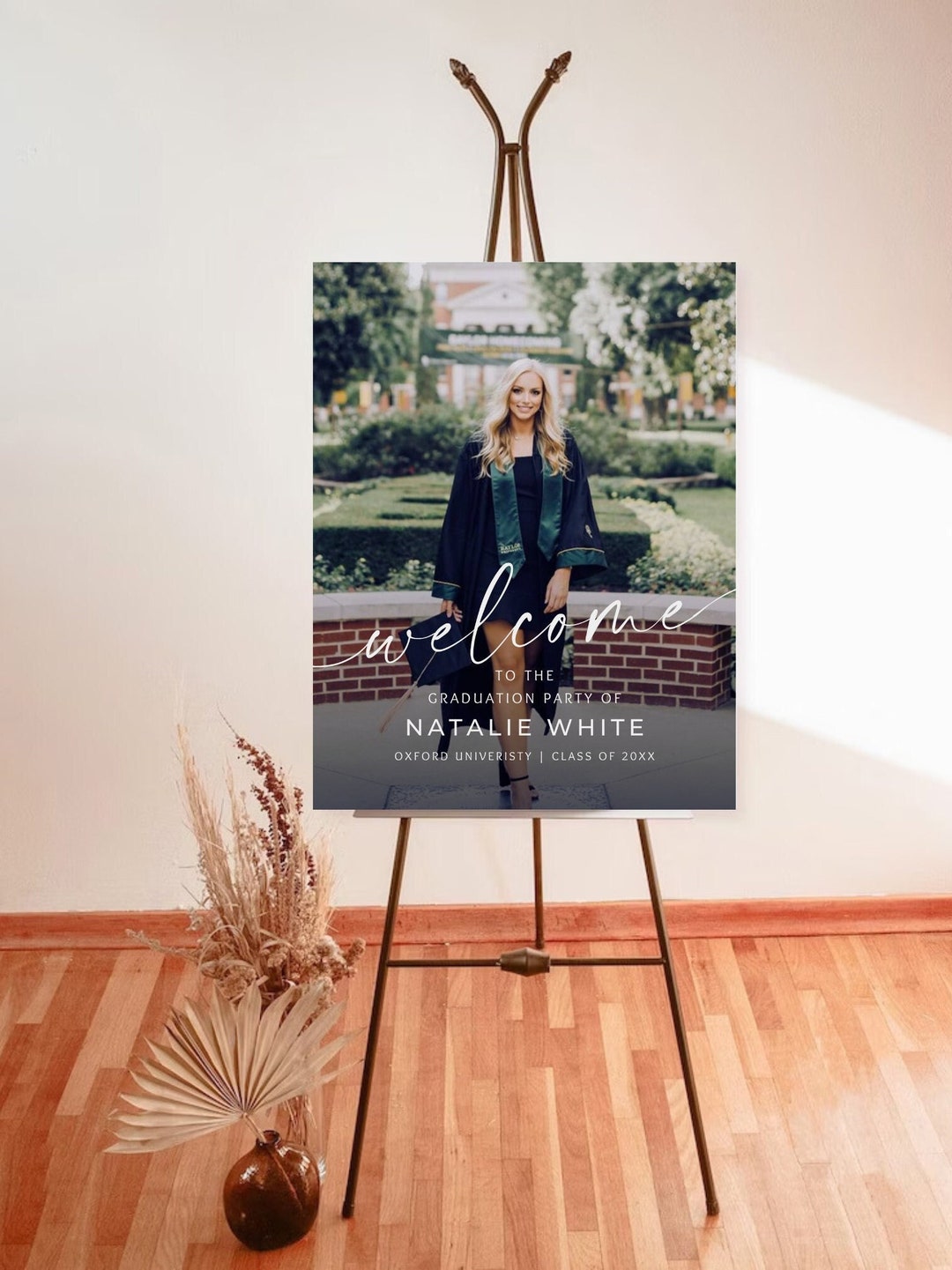 Modern Graduation Photo Sign, Graduation Welcome Party Sign 2025, Grad ...