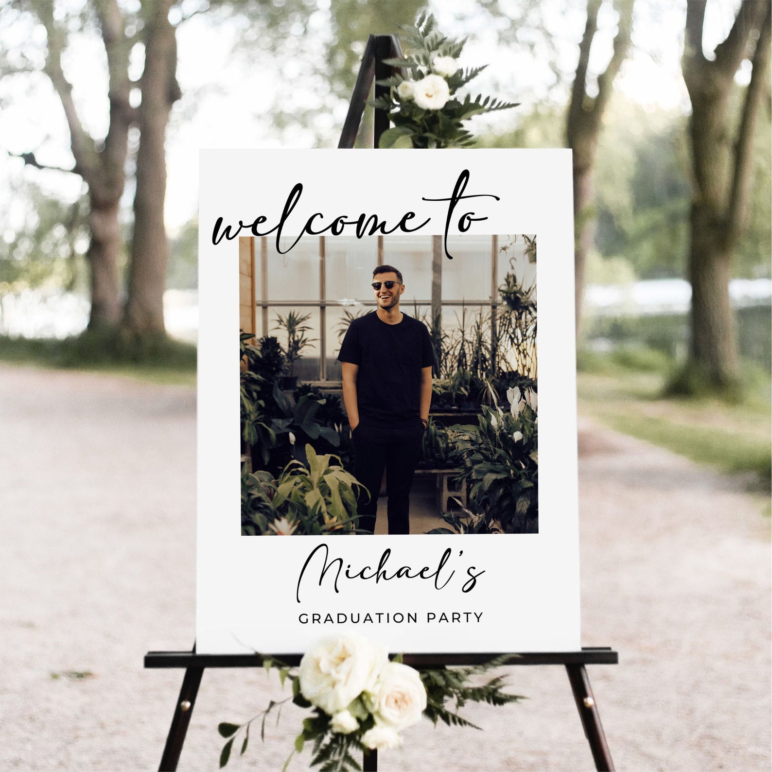 Modern Senior Grad Sign, High School Graduation, Grad Party Decor, Grad ...