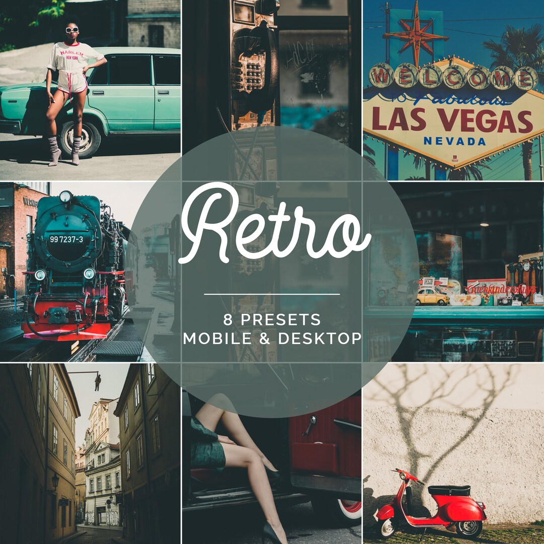 RETRO Lightroom Presets, Vintage Presets Lightroom, Nostalgia Presets ...