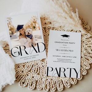 Graduation Invitation, Senior Graduation, Grad Party Invite, Modern ...