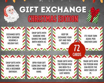 Christmas Printable Games, Pass the Present, Gift Swap, Dice Game ...