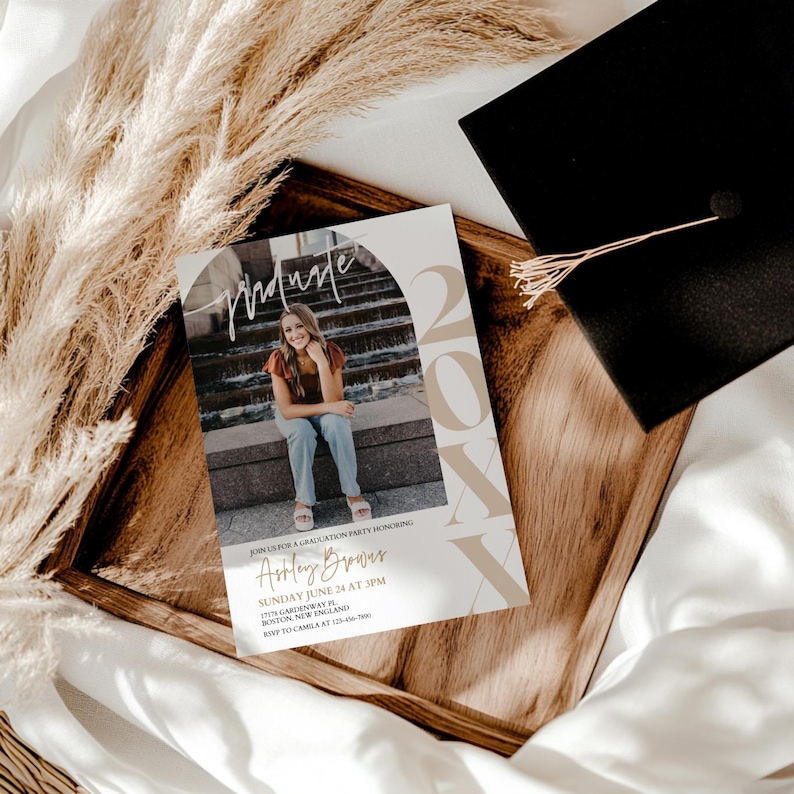 Grad Announcement Card, Grad Invite 2026, Graduation Invitation ...