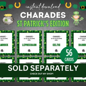 Forbidden Words, St Patricks Taboo Game, St Patricks Game, Saint ...