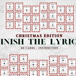 Finish the Lyrics Game, Christmas Games, Christmas Trivia, Games for ...