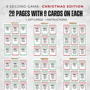 Christmas 5 Second Game Party Games, Christmas Holiday Trivia ...