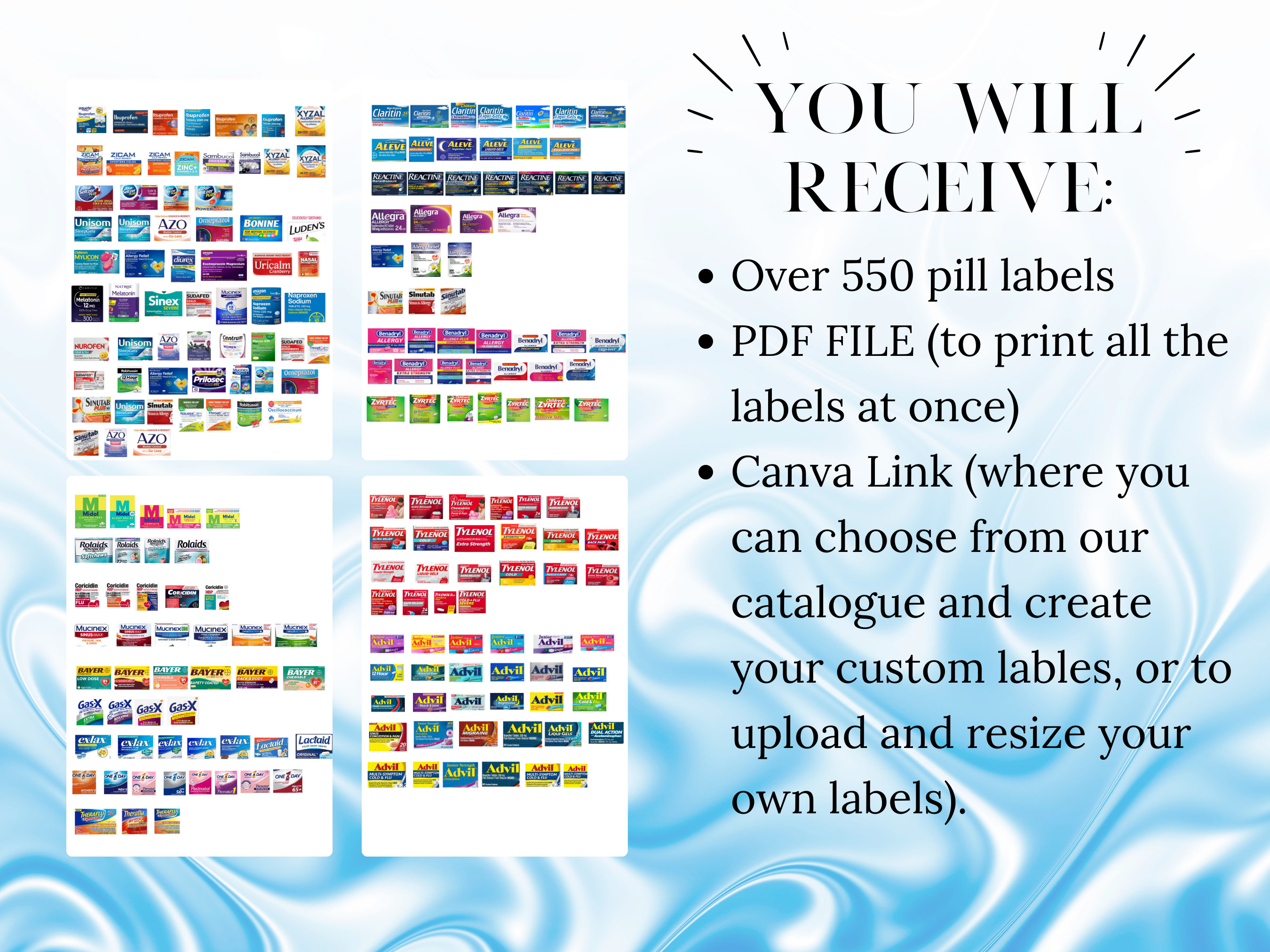 Pocket Pharmacy Pill Box Labels Pharmacy Labels Pill Case - Etsy