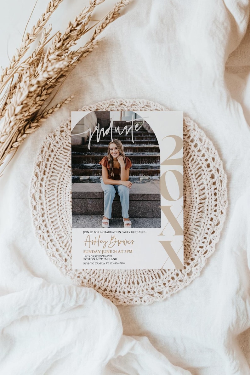 Grad Announcement Card, Grad Invite 2026, Graduation Invitation ...