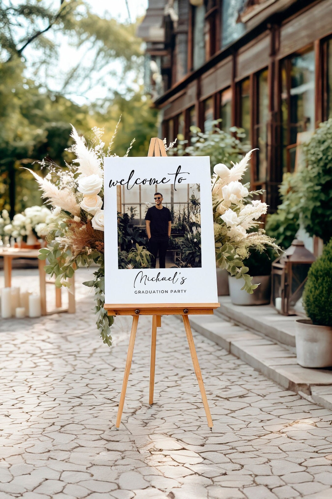 Modern Senior Grad Sign, High School Graduation, Grad Party Decor, Grad ...