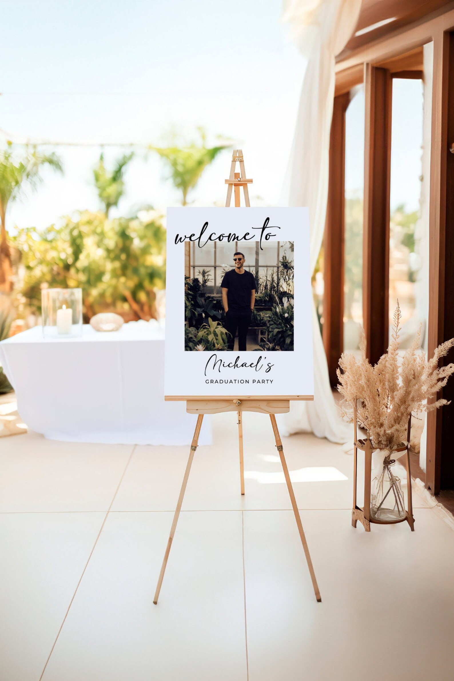 Modern Senior Grad Sign, High School Graduation, Grad Party Decor, Grad ...