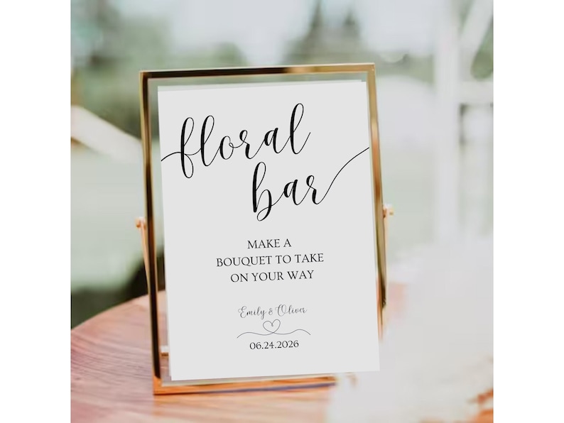 Flower Bar Sign Bloom Bar Sign Minimalist Modern Build Your - Etsy