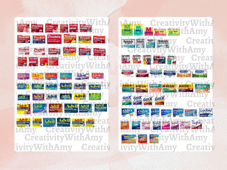 Pharmacy Pill Box Labels, Pill Labels, Pill Box, Pill Organizer, Pill ...